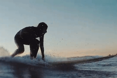 Surfing Couple Tumblr Gif